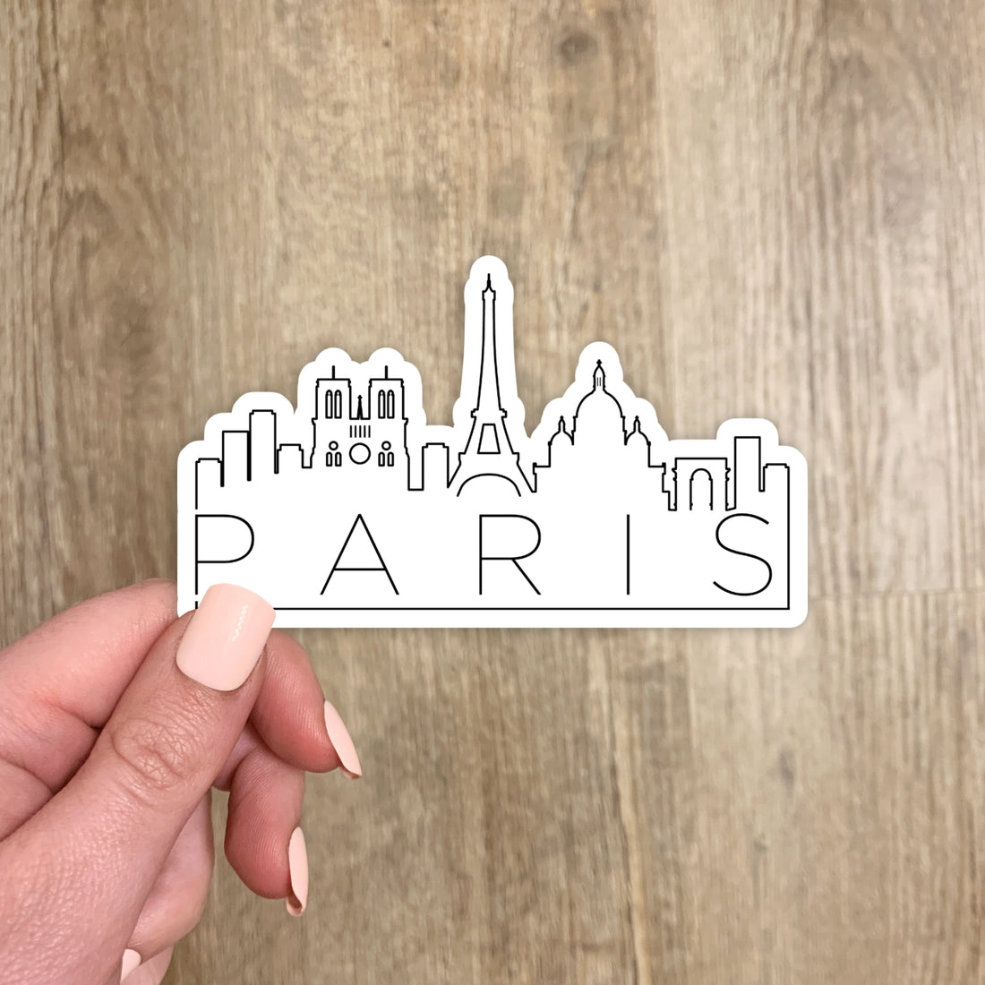Paris Skyline Sticker - Black – C'est La Tee Shop