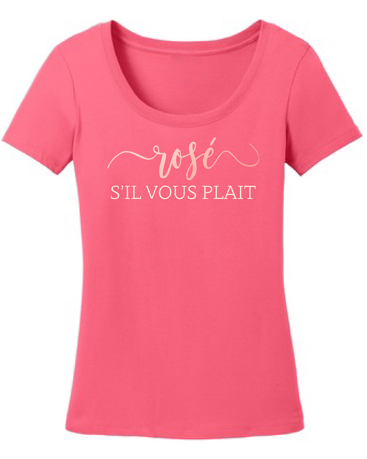 Rosé S'il Vous Plait - Rosé Please Tee – C'est La Tee Shop